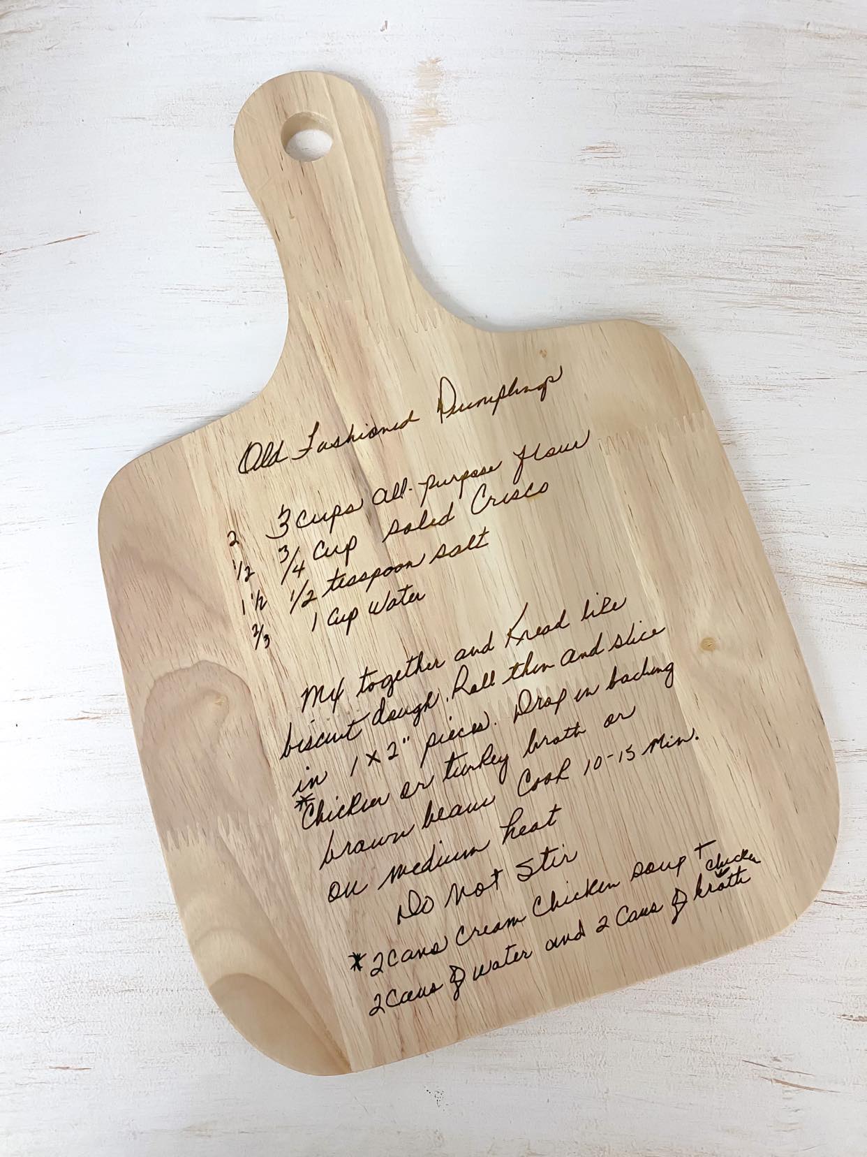 Handwritten Recipe Board – Sweet Pea Southern